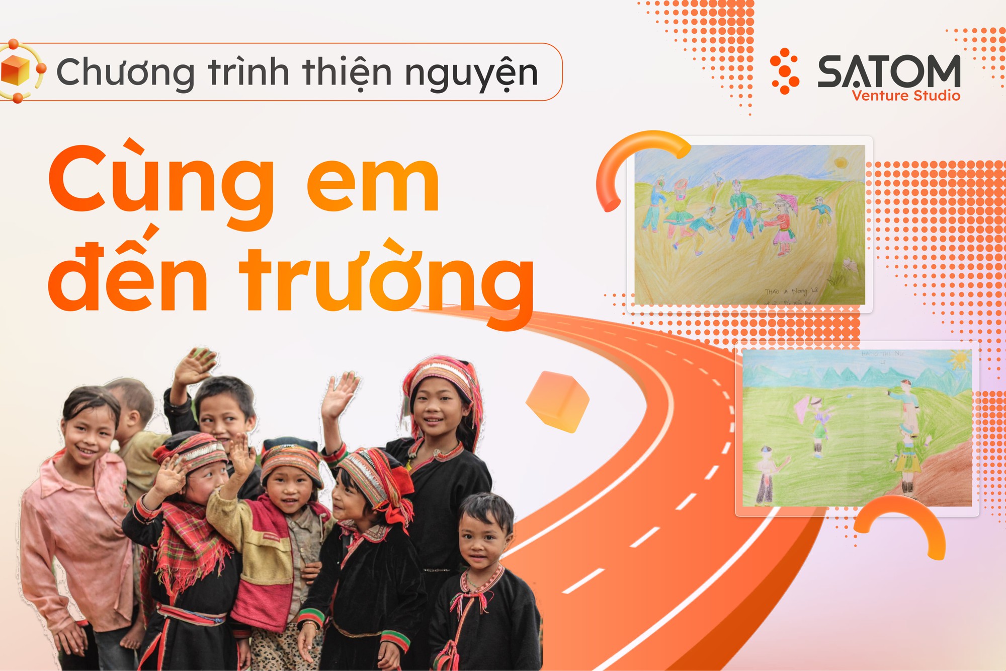 Satom Venture Studio phát động chương trình thiện nguyện "Cùng em đến trường" tại Yên Bái