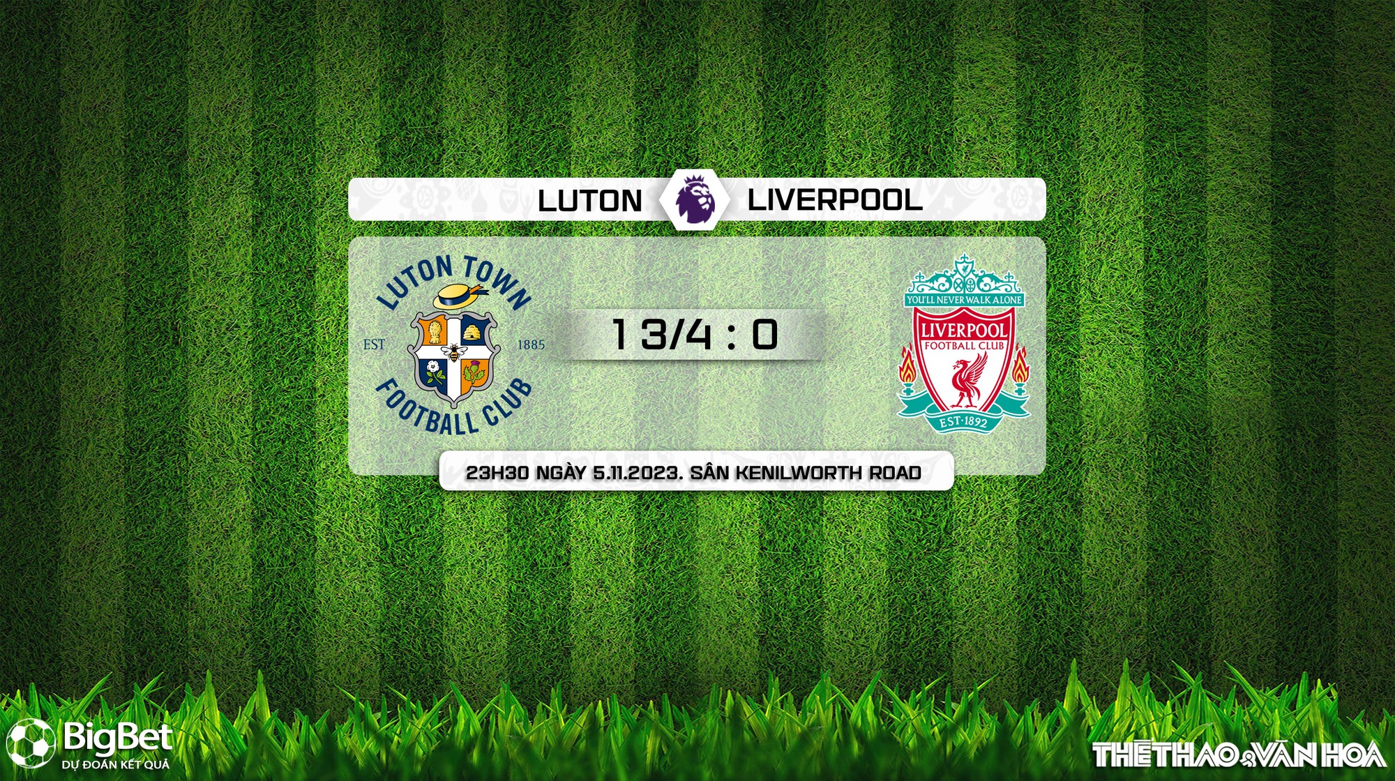 Nhận định bóng đá Luton vs Liverpool, vòng 11 Ngoại hạng Anh (23h30 hôm ...