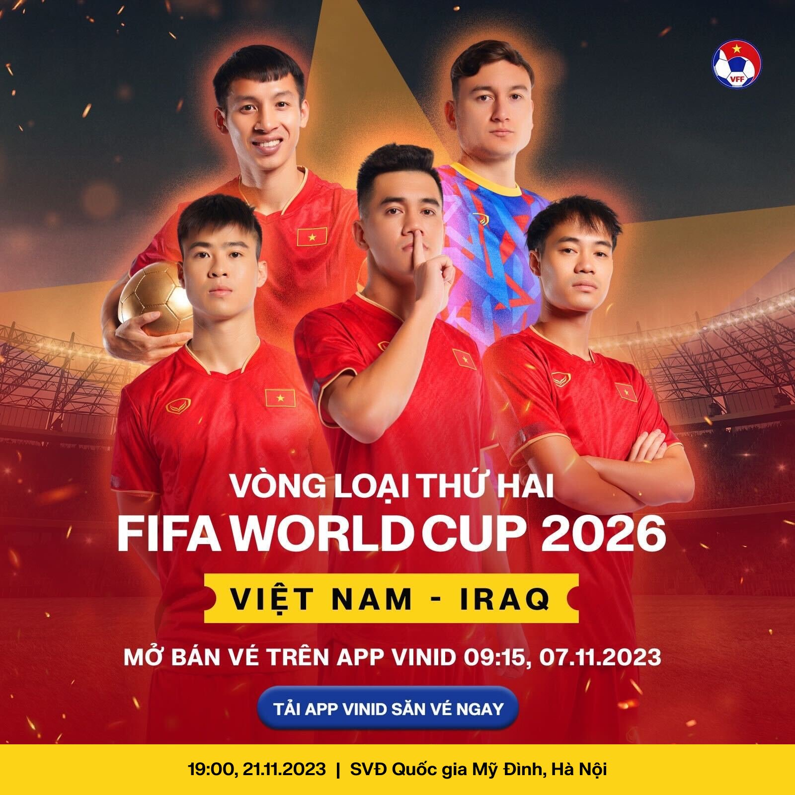 Hướng dẫn mua vé bóng đá Việt Nam vs Iraq, vòng loại World Cup 2026 ...