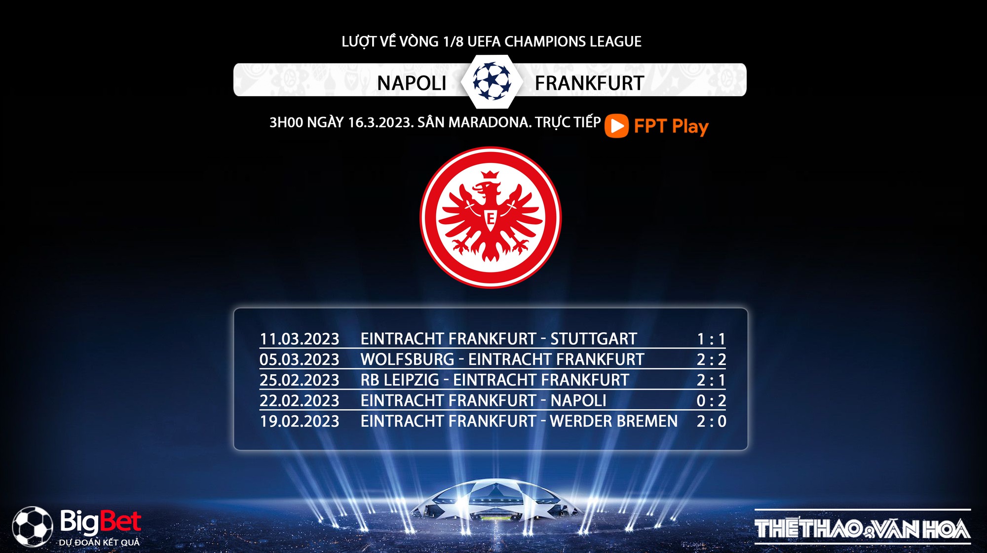 Nhận định, soi kèo Napoli vs Frankfurt: Giấc mơ châu Âu của Napoli