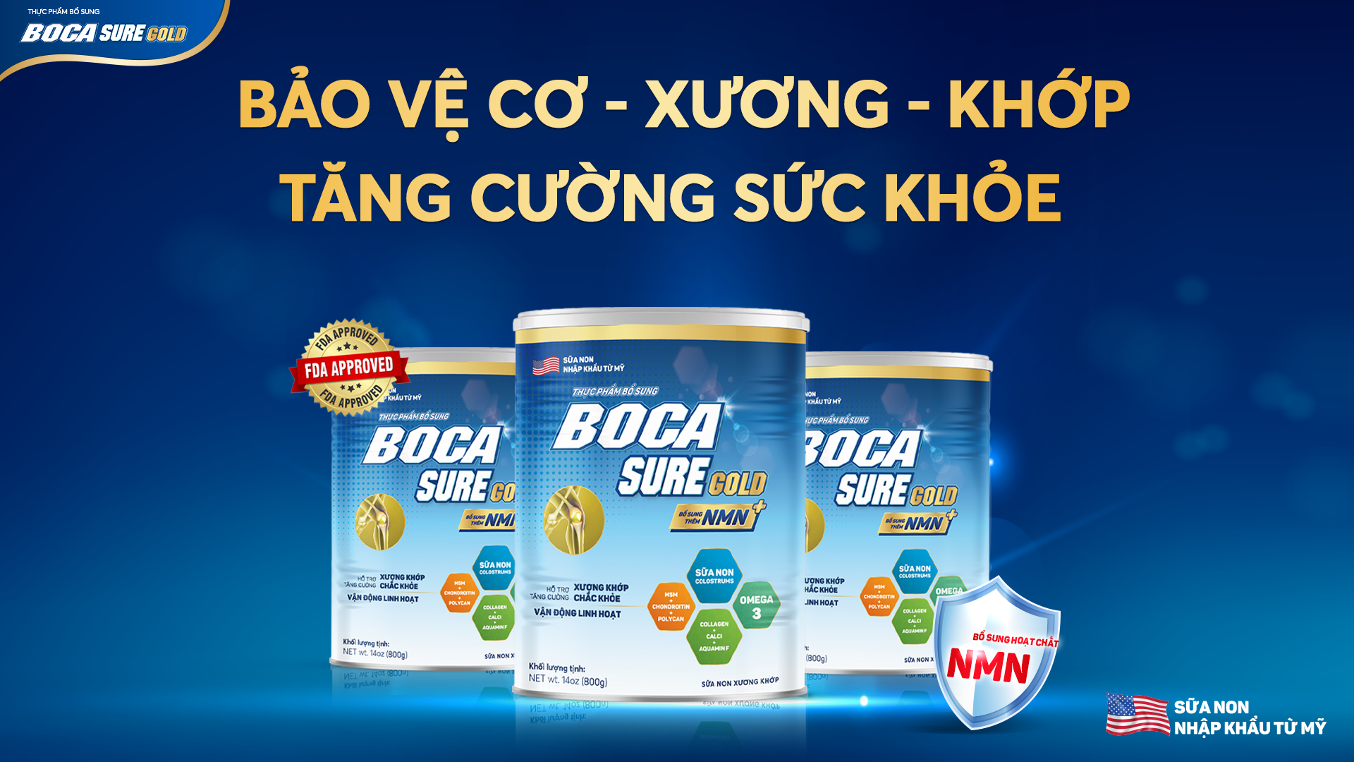 Sữa non xương khớp thế hệ mới Boca Sure Gold - Nguồn dinh dưỡng hoàn ...