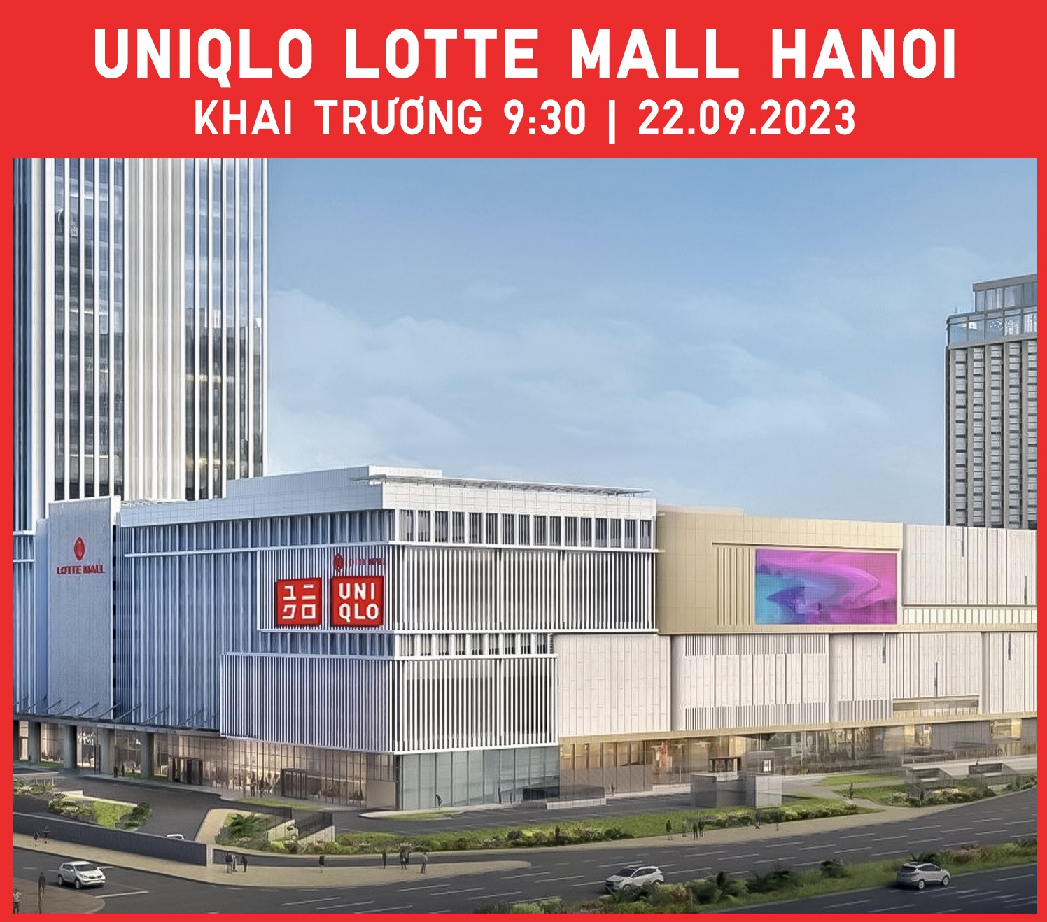 Hà Nội có thêm cửa hàng UNIQLO mới vào ngày 22/09