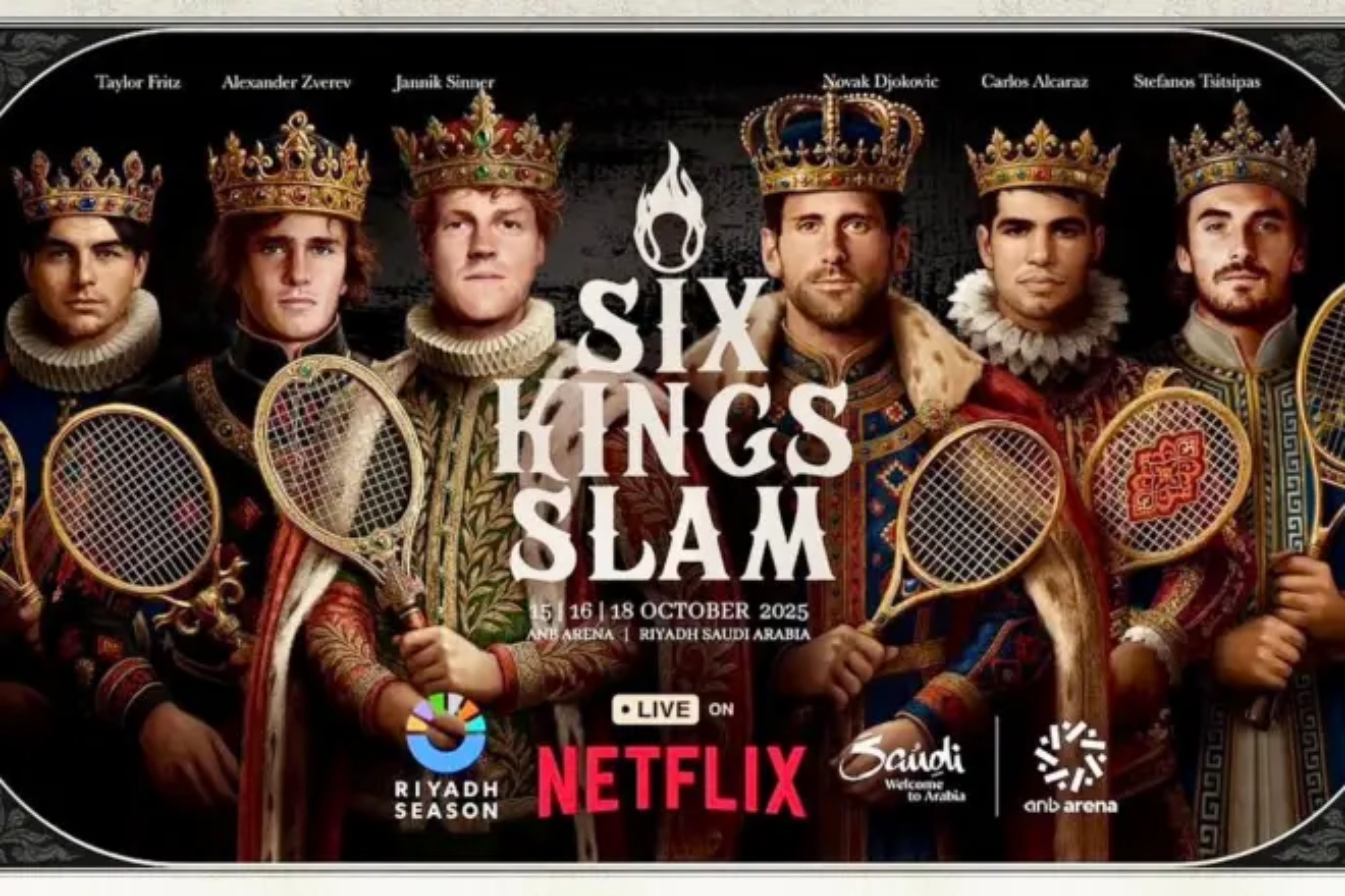 Six Kings Slam 2025: Sân khấu kim tiền của làng banh nỉ