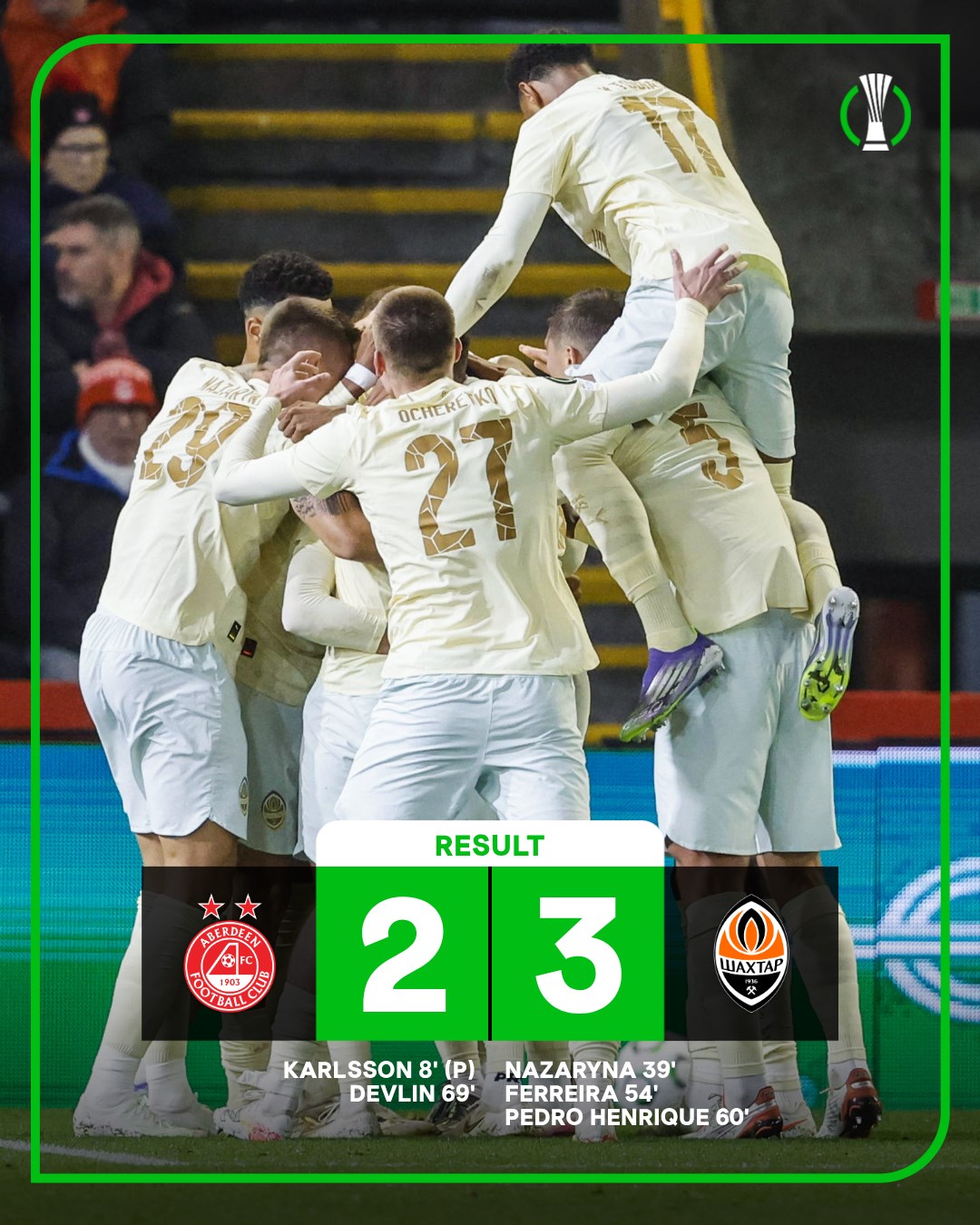 Kết quả Cúp C3: Thắng 2-0 với 10 người, đội bóng Anh làm nên lịch sử ...