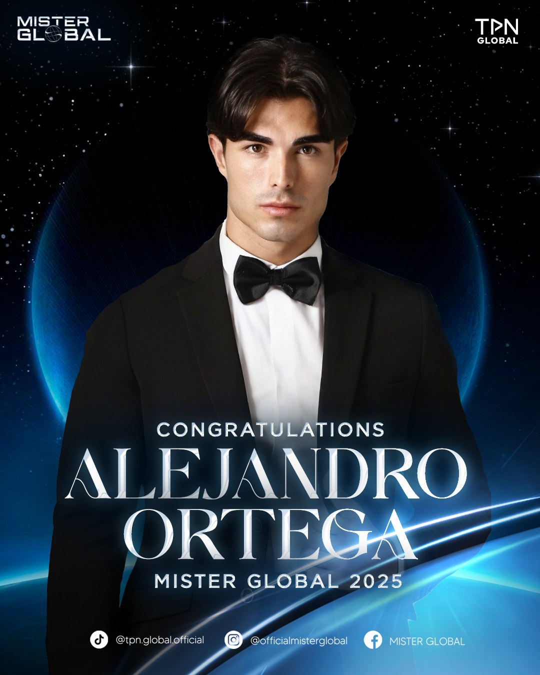 Mister Global: Nam vương Tây Ban Nha đăng quang, người mẫu Việt Nam rút lui vì ngộ độc thực phẩm