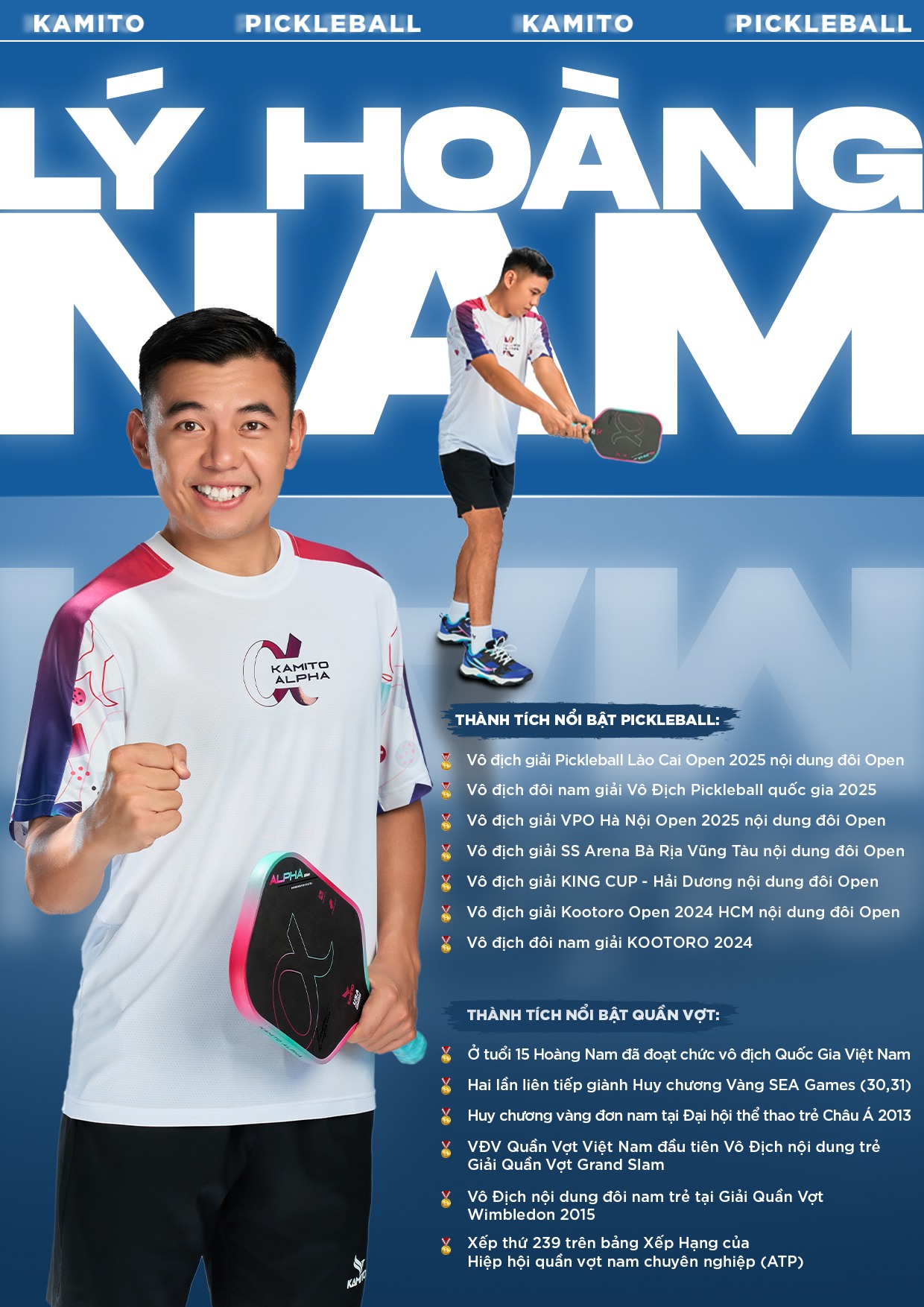 Lý Hoàng Nam giành 7 chức vô địch chỉ sau 6 tháng chuyển sang chơi pickleball