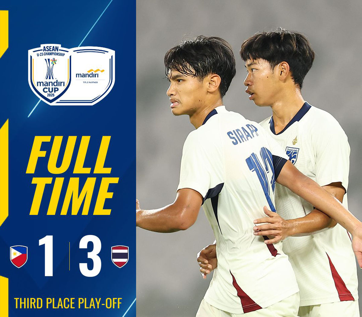 Kết quả bóng đá U23 Đông Nam Á 2025 hôm nay 28/7: U23 Thái Lan giành hạng ba