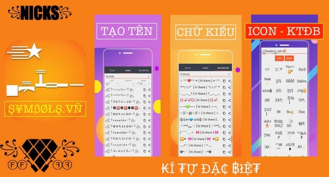 SYMBOLS.VN – Tạo Chữ Kiểu Đẹp, Đổi Font Chữ với 1001 Biểu Tượng Cảm Xúc