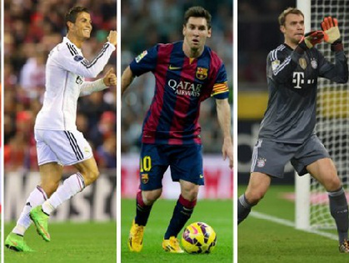 Công bố danh sách rút gọn 3 ứng viên Quả bóng vàng FIFA 2014: Gọi tên ...