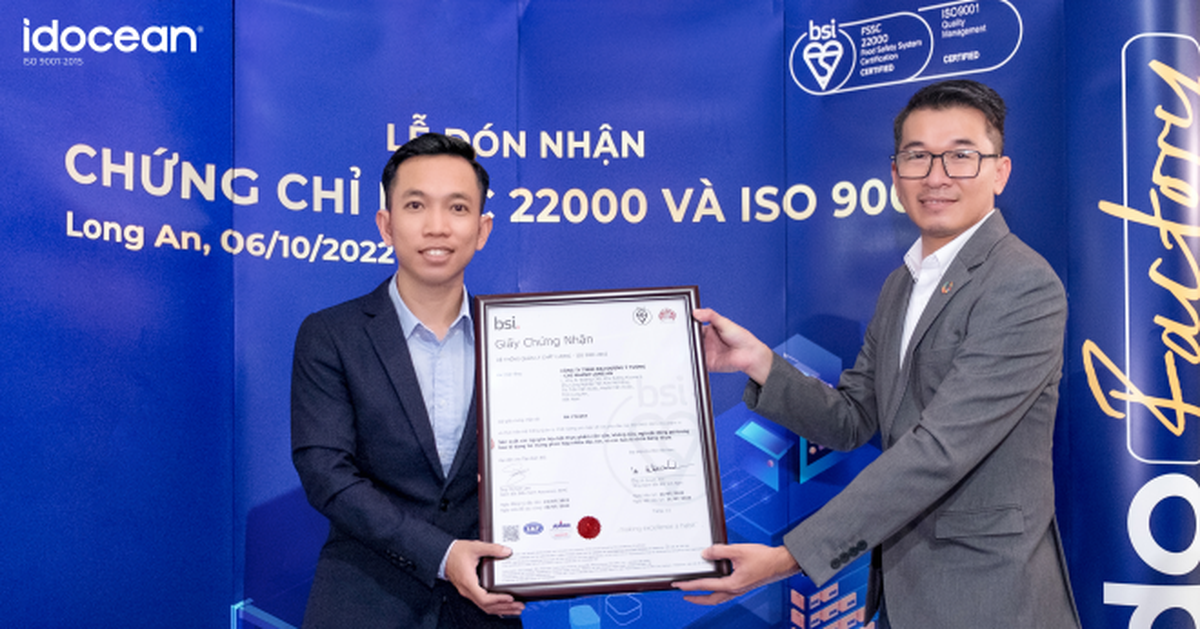 Idocean đạt chứng nhận FSSC 22000