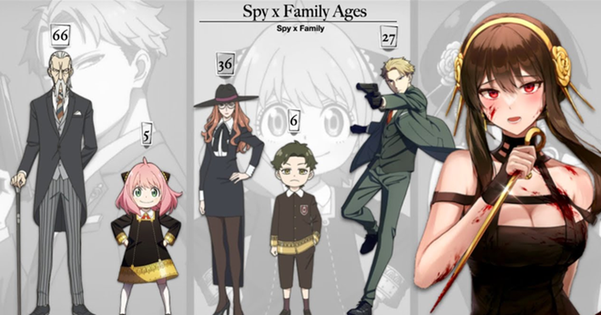 Các nhân vật trong SPY x FAMILY đã bao nhiêu tuổi?