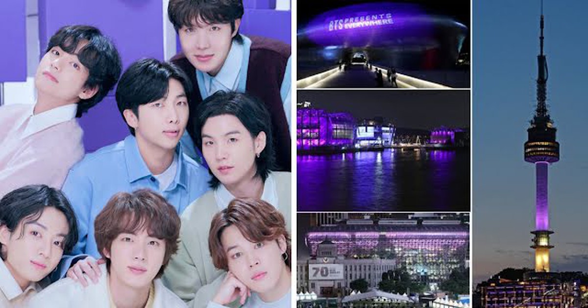 BTS 10 năm: Fan đổ xô tới Seoul, các địa danh ở thắp sáng màu tím