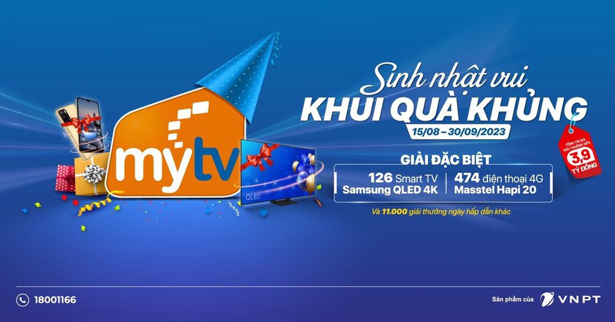 “Sinh nhật vui - Khui quà khủng”, truyền hình MyTV tri ân khách hàng
