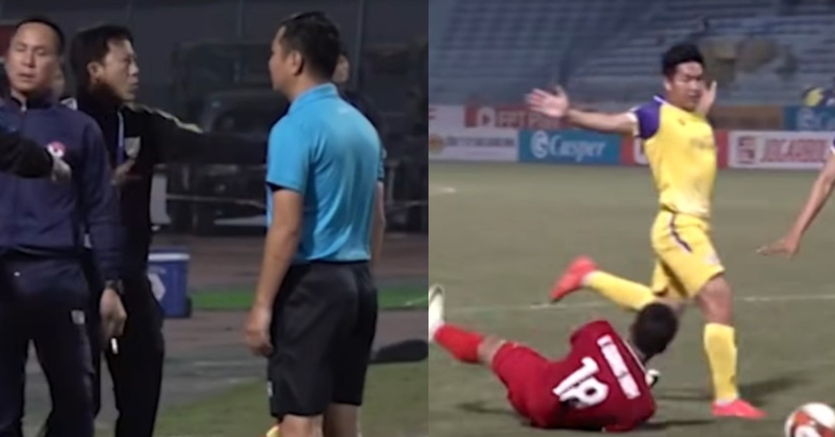 CLB Hà Tĩnh bức xúc vì trọng tài khi thua Hà Nội FC, đòi hưởng 11m khi cầu thủ bị kéo ngã trong ...