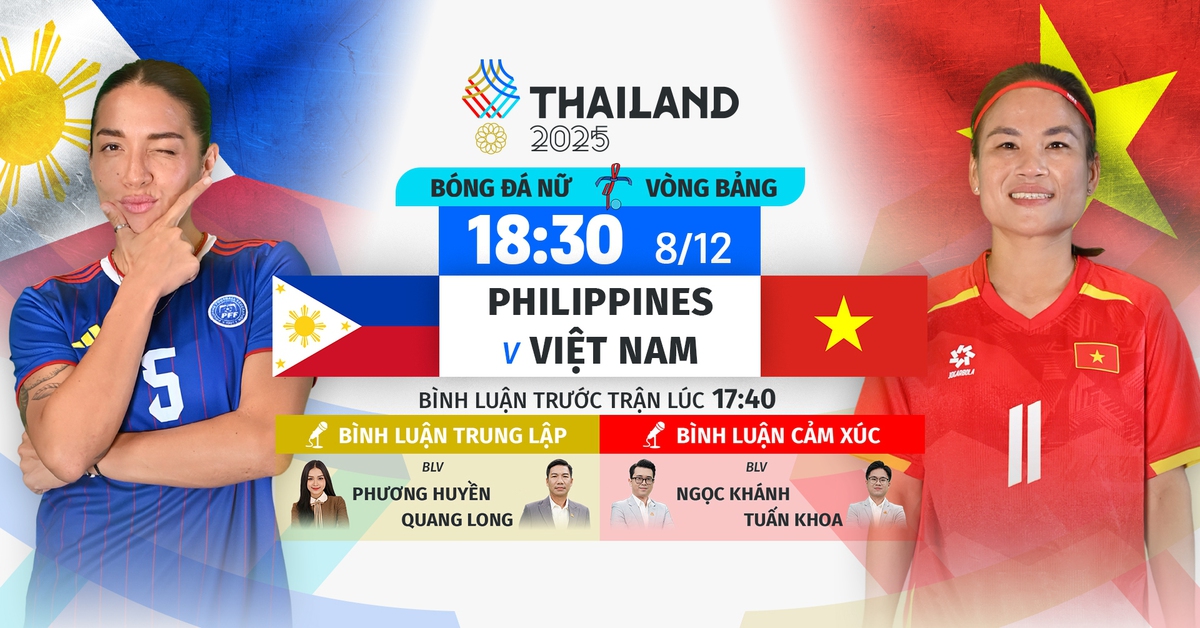 Lịch thi đấu bóng đá hôm nay 8/12: Trực tiếp bóng đá nữ Việt Nam đấu với Philippines