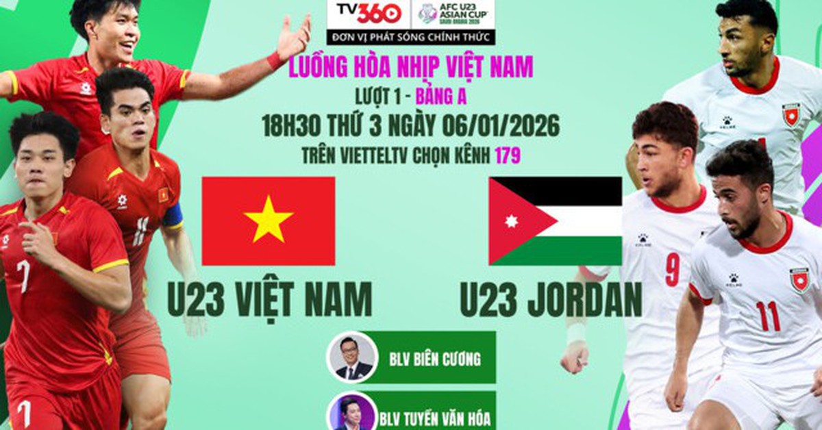 Lịch thi đấu bóng đá hôm nay 6/1: Trực tiếp U23 Việt Nam đấu với U23 Jordan