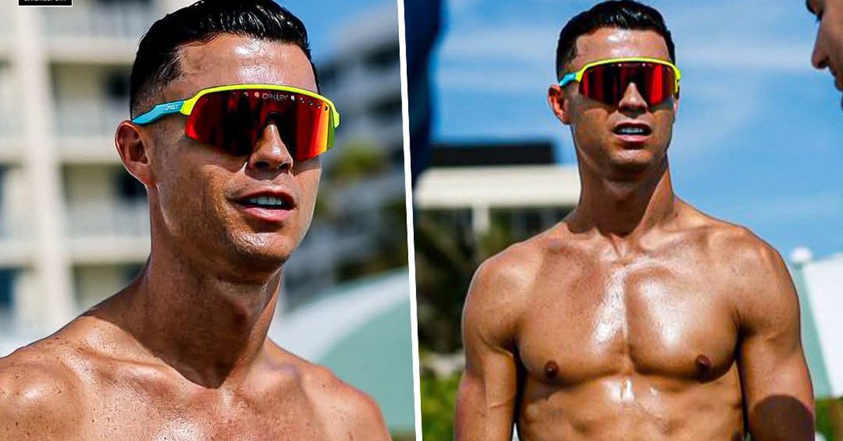 Ronaldo gây bão mạng khi khoe body trên bãi biển Miami trước World Cup 2026