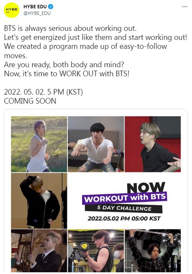 ARMY khóc ròng trước thử thách tập gym cùng BTS của HYBE
