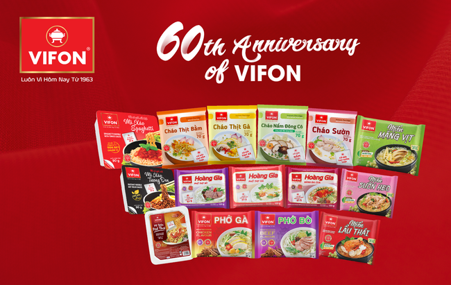 Chương trình khuyến mại "VIFON 60 NĂM TRÚNG KIM CƯƠNG THẬT RỒI"